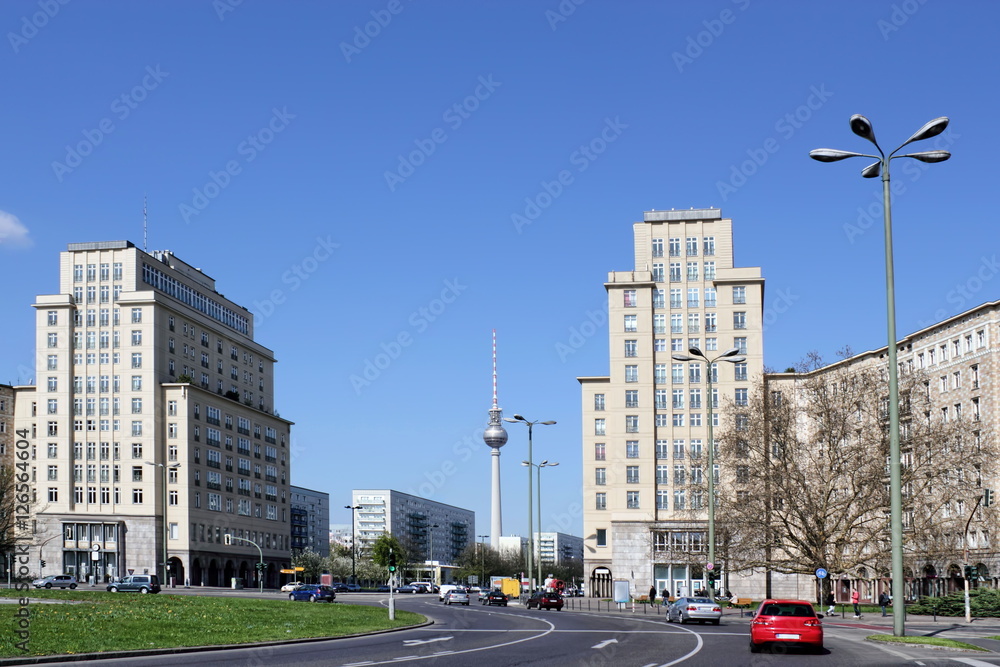 Berlin, Strausberger Platz Stock Photo | Adobe Stock