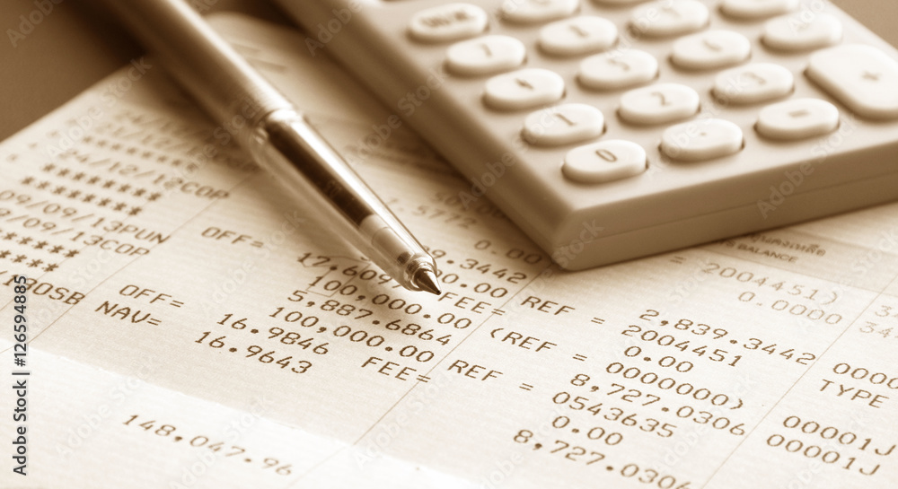 Saving Account Book and Statement from Bank for Business Finance Loan ...