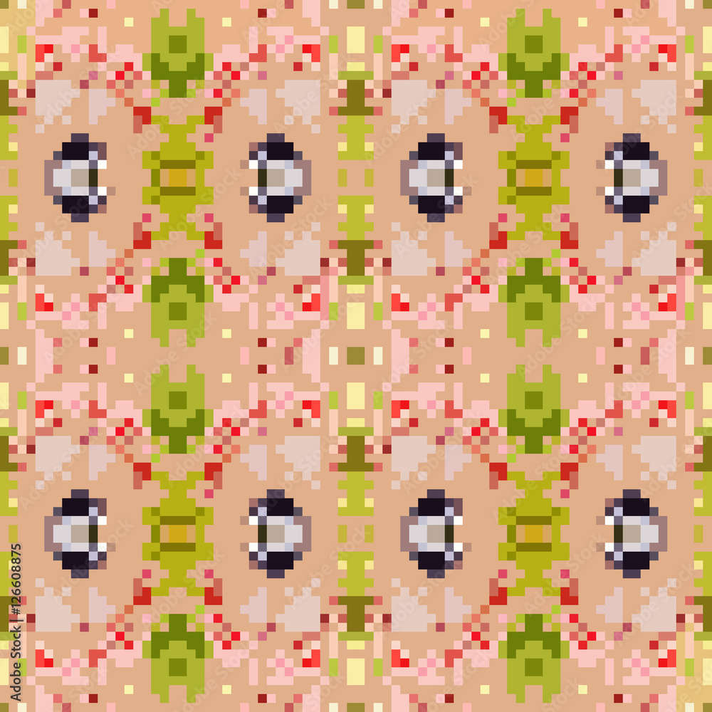 seamless tileable pixel texture pattern Stock Illustration | Adobe Stock