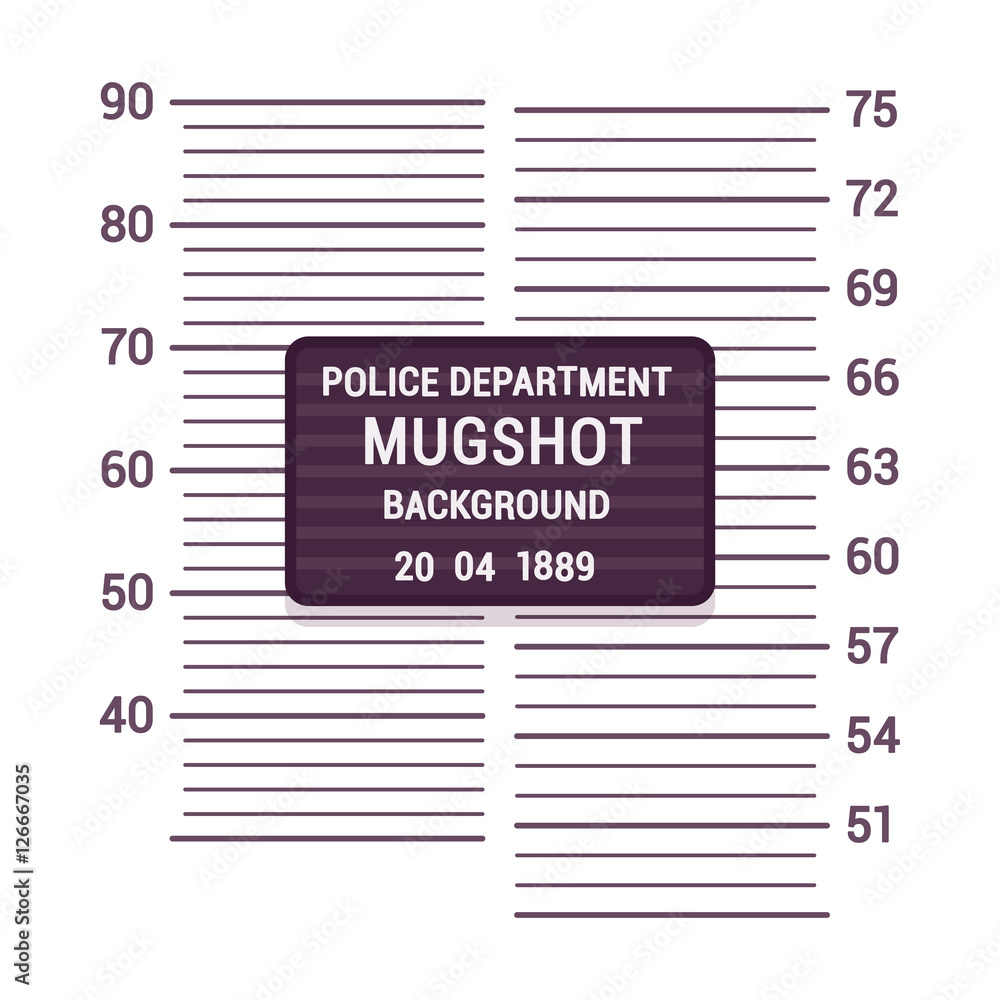 Mugshot background template Stock Vector | Adobe Stock