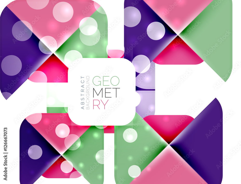 Square and triangle pattern background Stock Vector | Adobe Stock