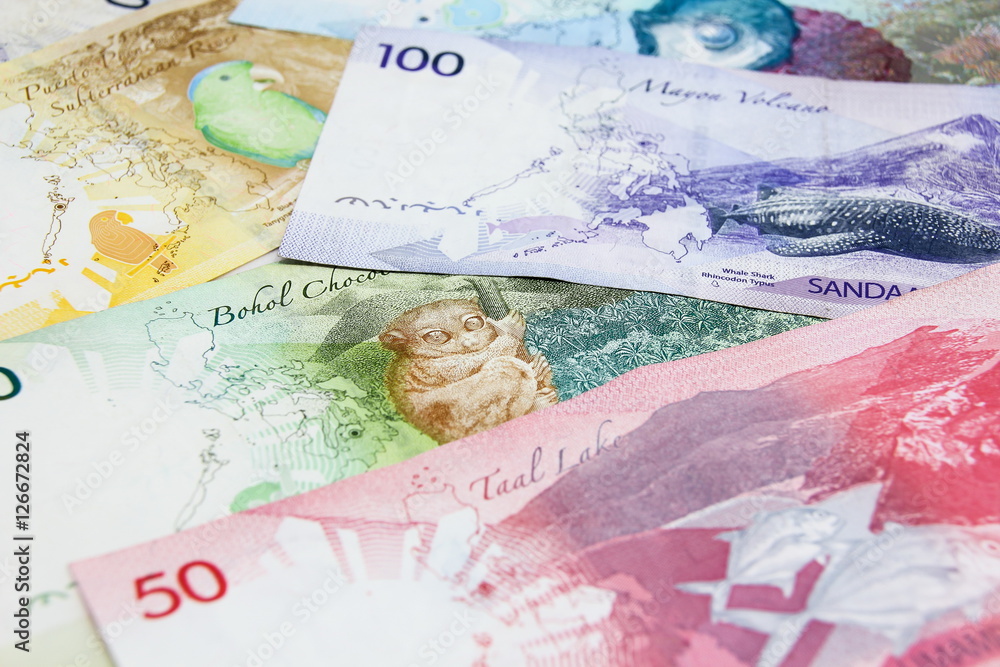 Piso currency of Philippine. Stock Photo | Adobe Stock