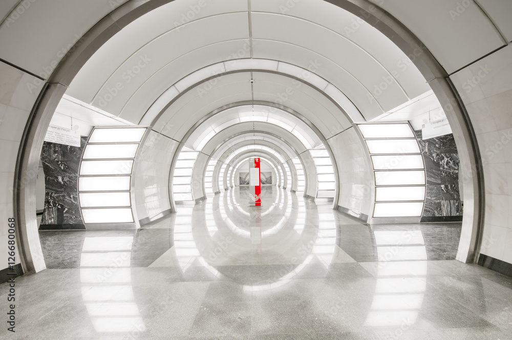 Interior of metro station Stock Photo | Adobe Stock