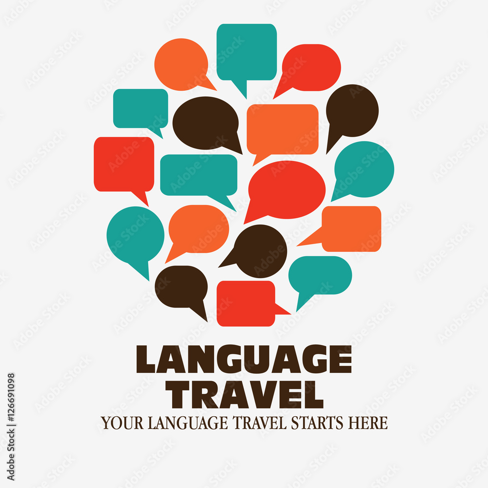 Circle shape made of speech bubbles Stock Vector | Adobe Stock