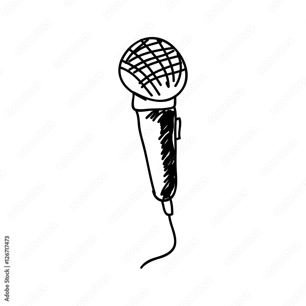 Microphone Drawing Symbol