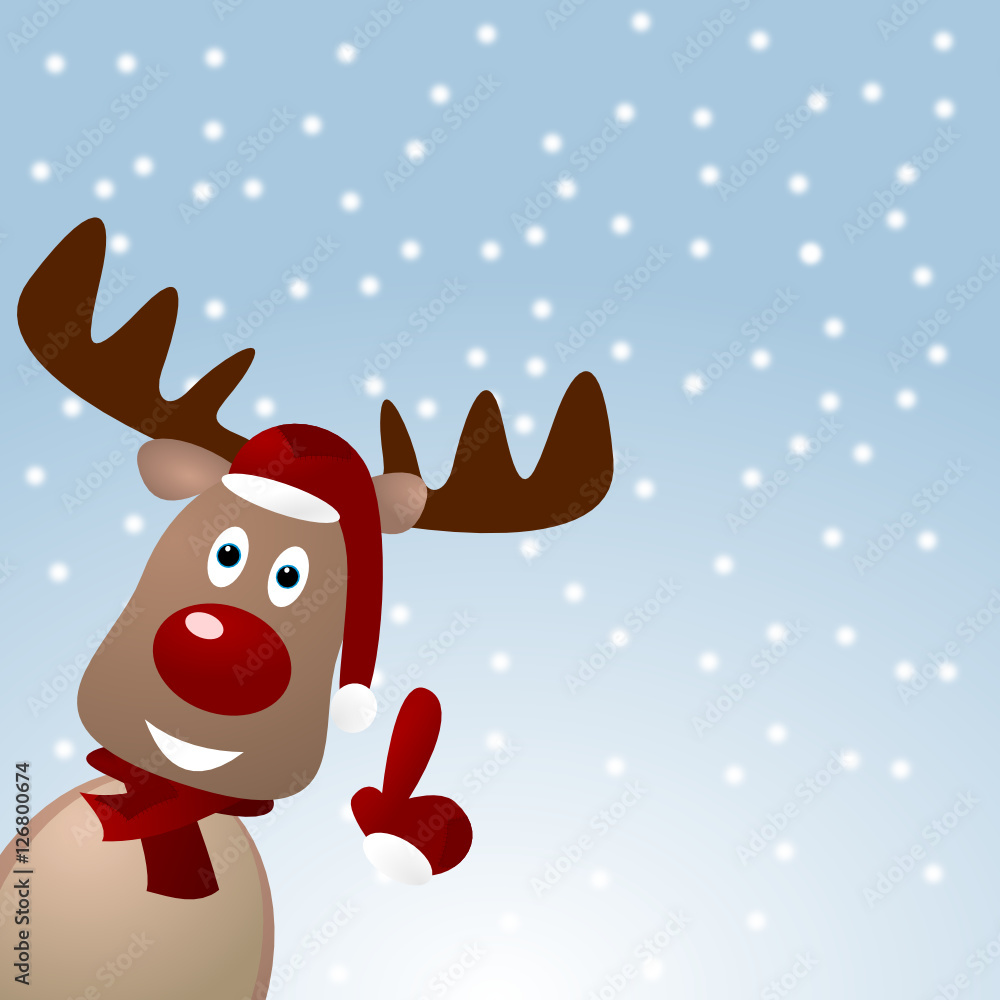 Rentier Rudolph Stock Vector | Adobe Stock