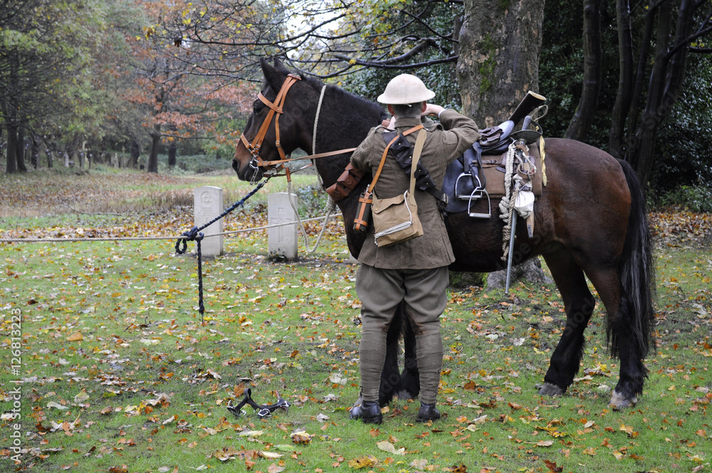 British World War One Cavalry Soldier Stock Photo | Adobe Stock