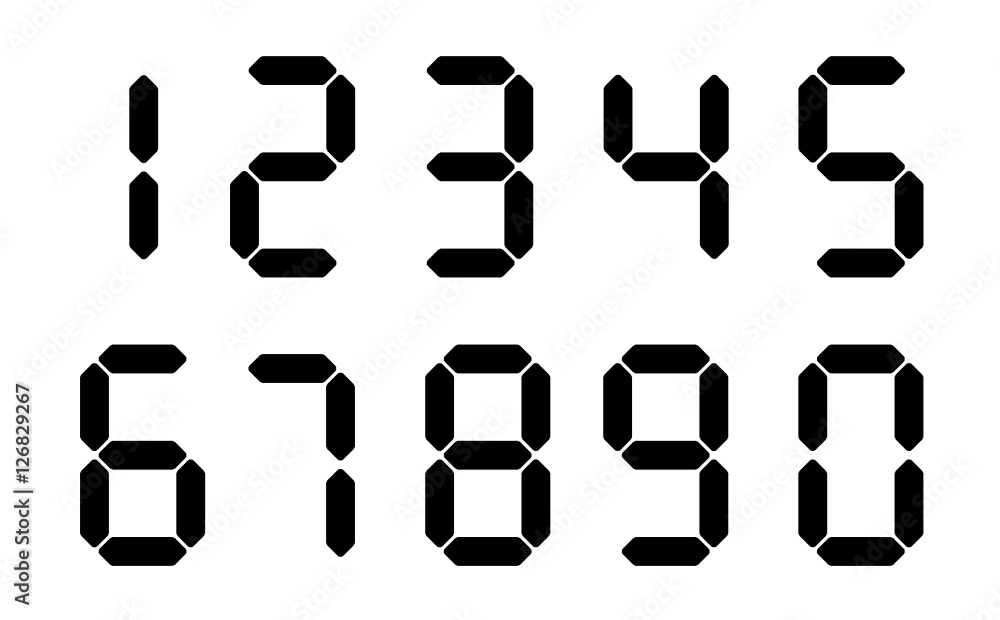 cyfry Stock Vector | Adobe Stock