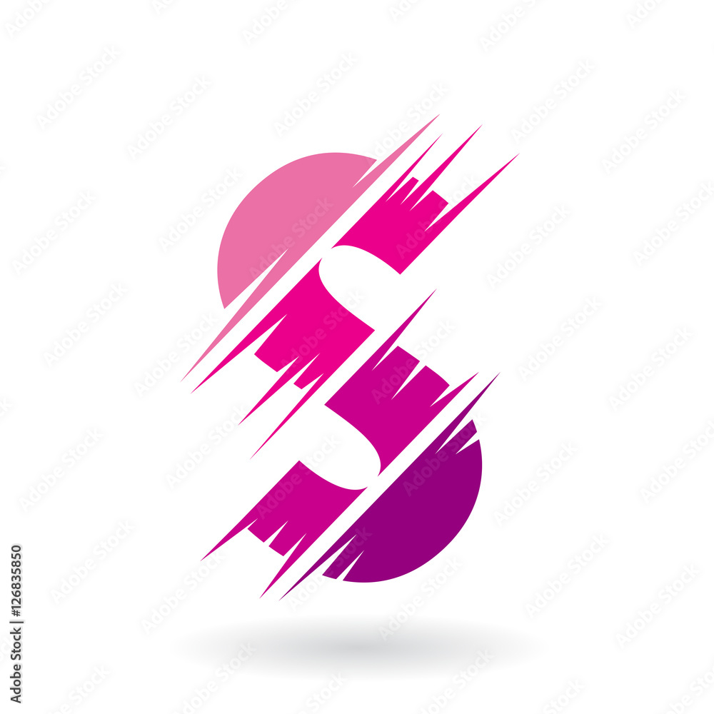 Abstract Symbol of Letter S Stock Vector | Adobe Stock