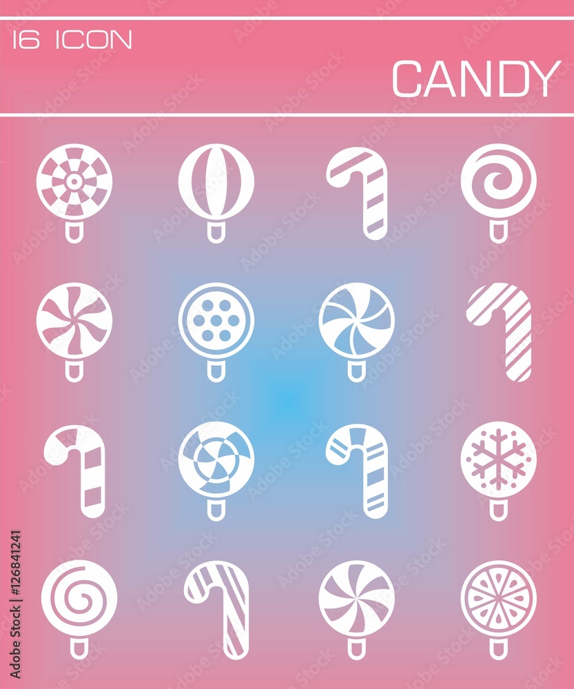 Vector Candy icon set Stock Vector | Adobe Stock
