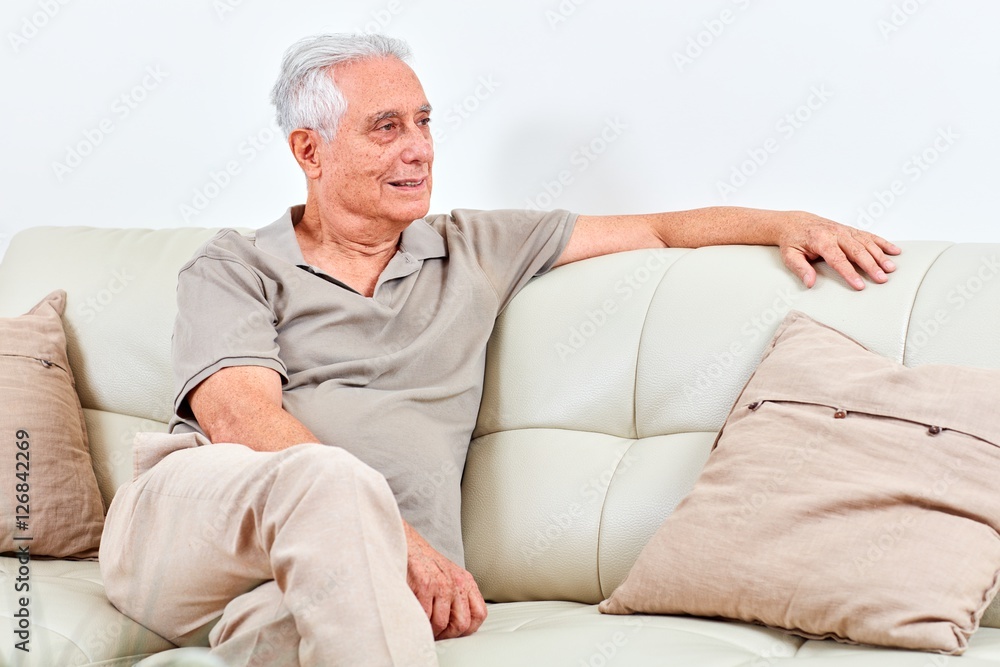 Senior man at home. Stock Photo | Adobe Stock