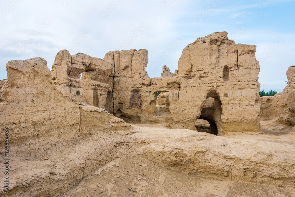 Jiaohe Ancient Ruins, Turpan, Xinjiang Uyghur Autonomous Region, China ...