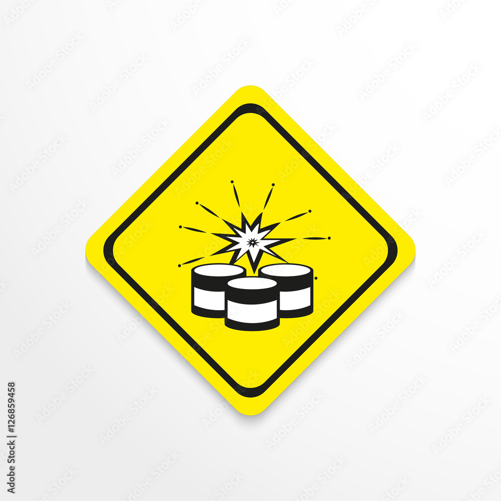 Symbol. Explosives. Vector icon. Stock Vector | Adobe Stock