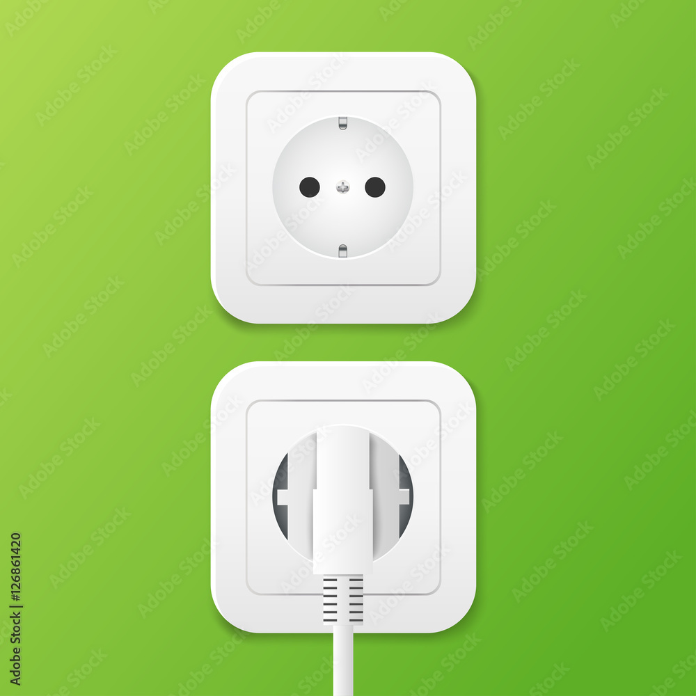 Vector power socket Stock Vector | Adobe Stock