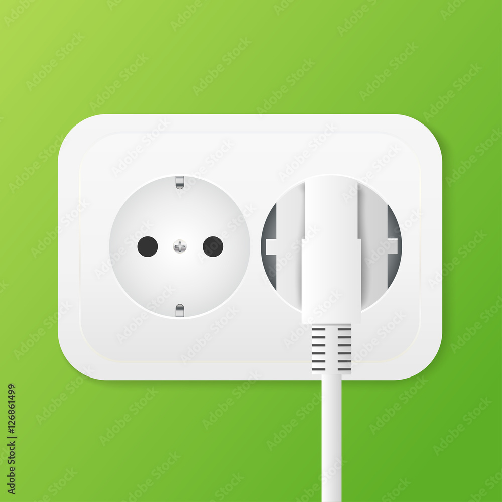 Vector power socket Stock Vector | Adobe Stock