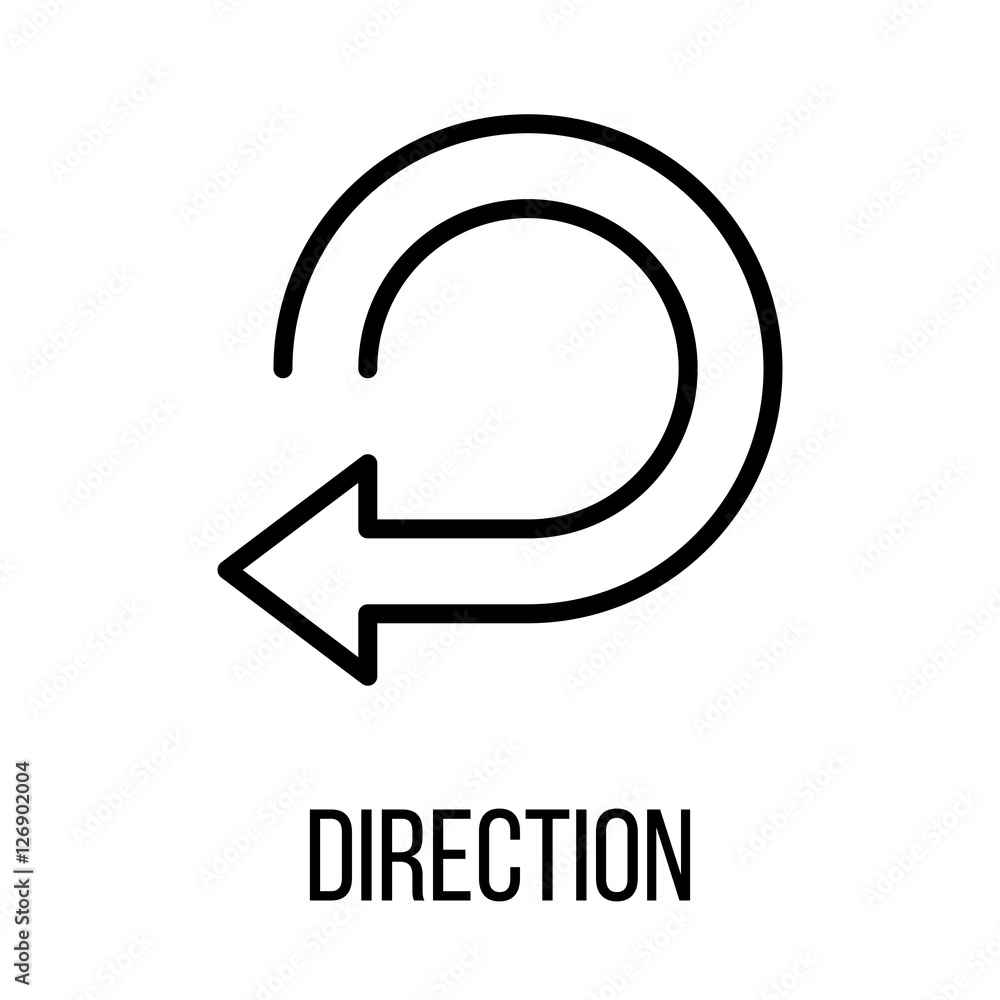 Vecteur Stock Direction icon or logo in modern line style. | Adobe Stock