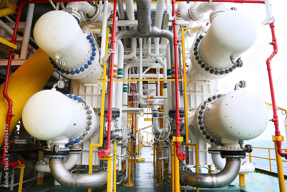 Offshore construction platform for production oil and gas. Oil and gas ...