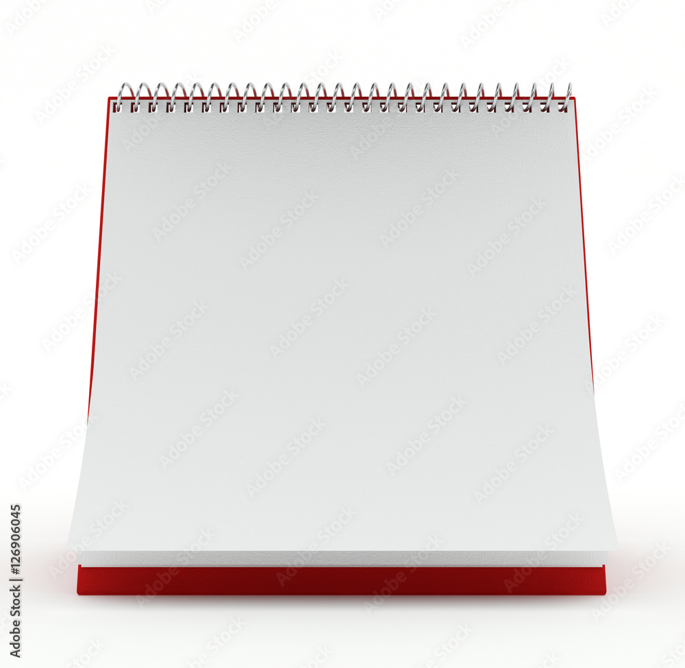 Monthly calendar with empty blank page with copy space Stock ...