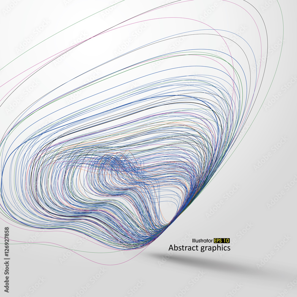 Abstract lines, vector illustration. Stock Vector | Adobe Stock