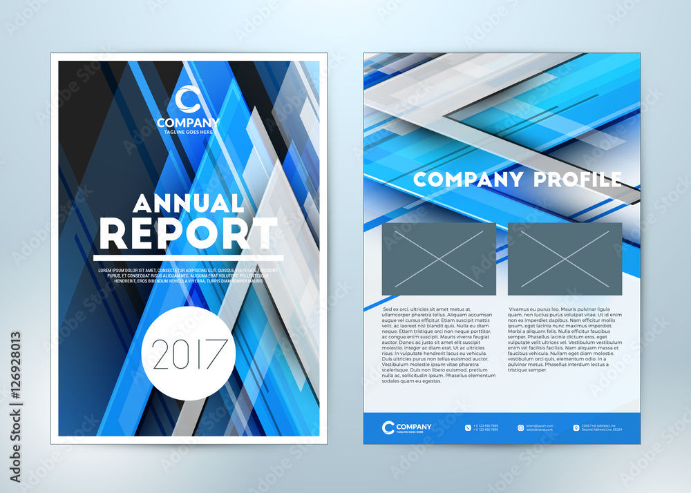 Annual report cover design template. Flyer vector template. Cover ...