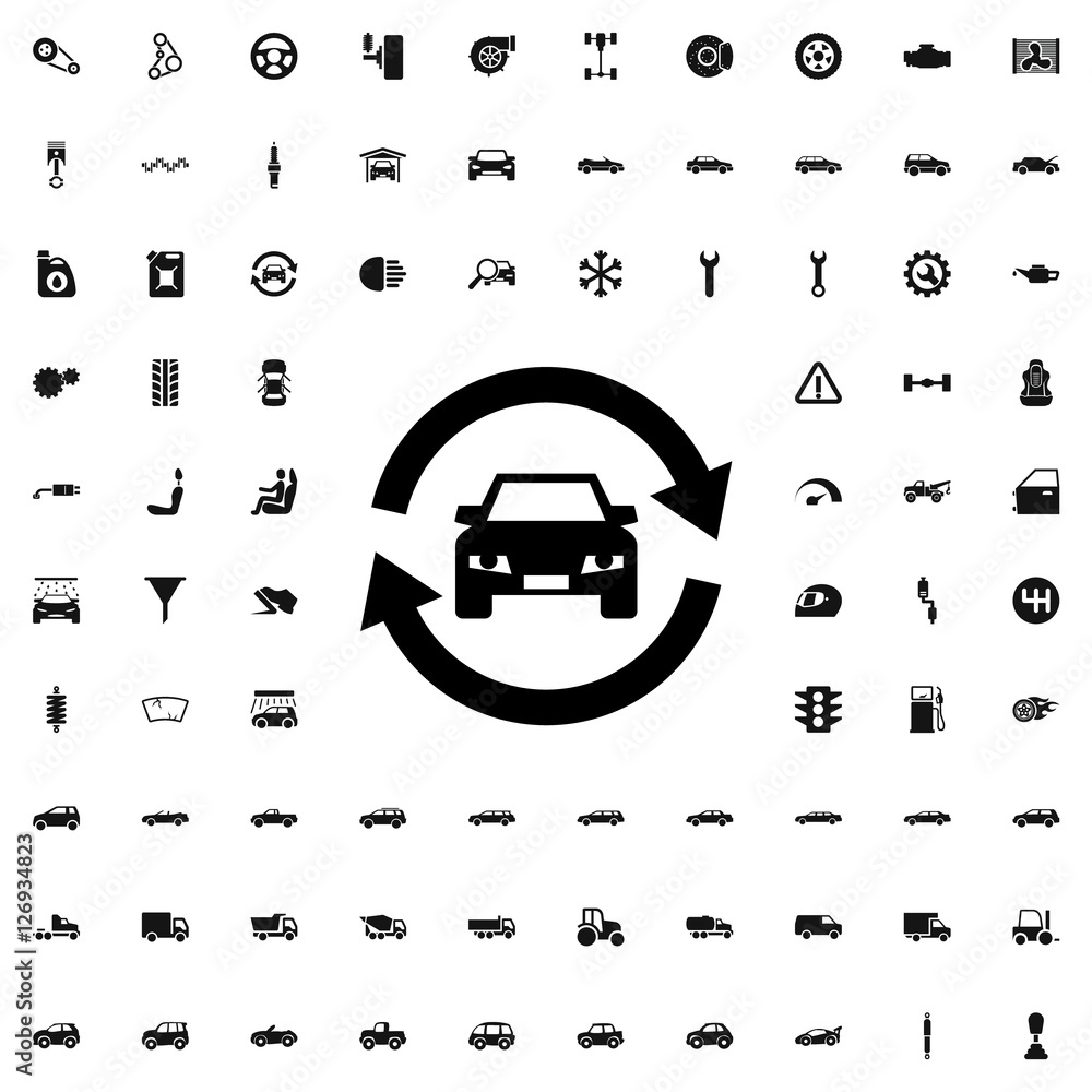 Vecteur Stock car icon illustration | Adobe Stock