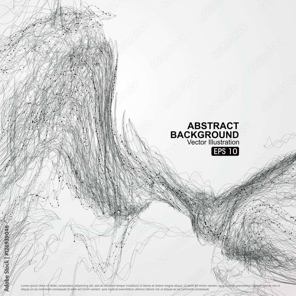 complex lines consisting of Abstract graphic. Stock Vector | Adobe Stock