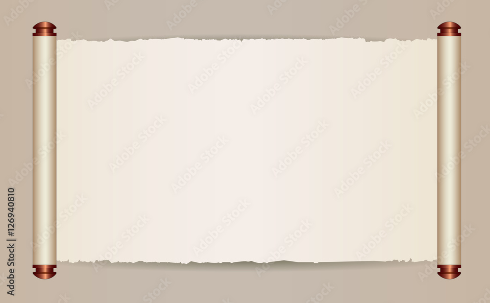 Traditional chinese paper scroll Stock Vector | Adobe Stock