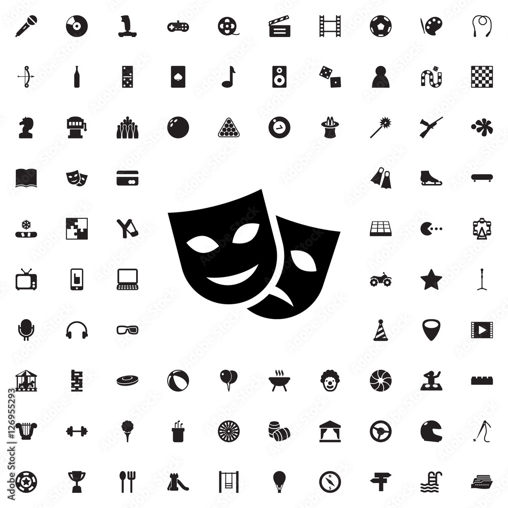 mask icon illustration Stock Vector | Adobe Stock