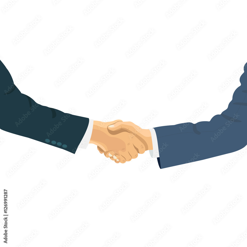 Handshake of business people on the world background. Hand shaking ...