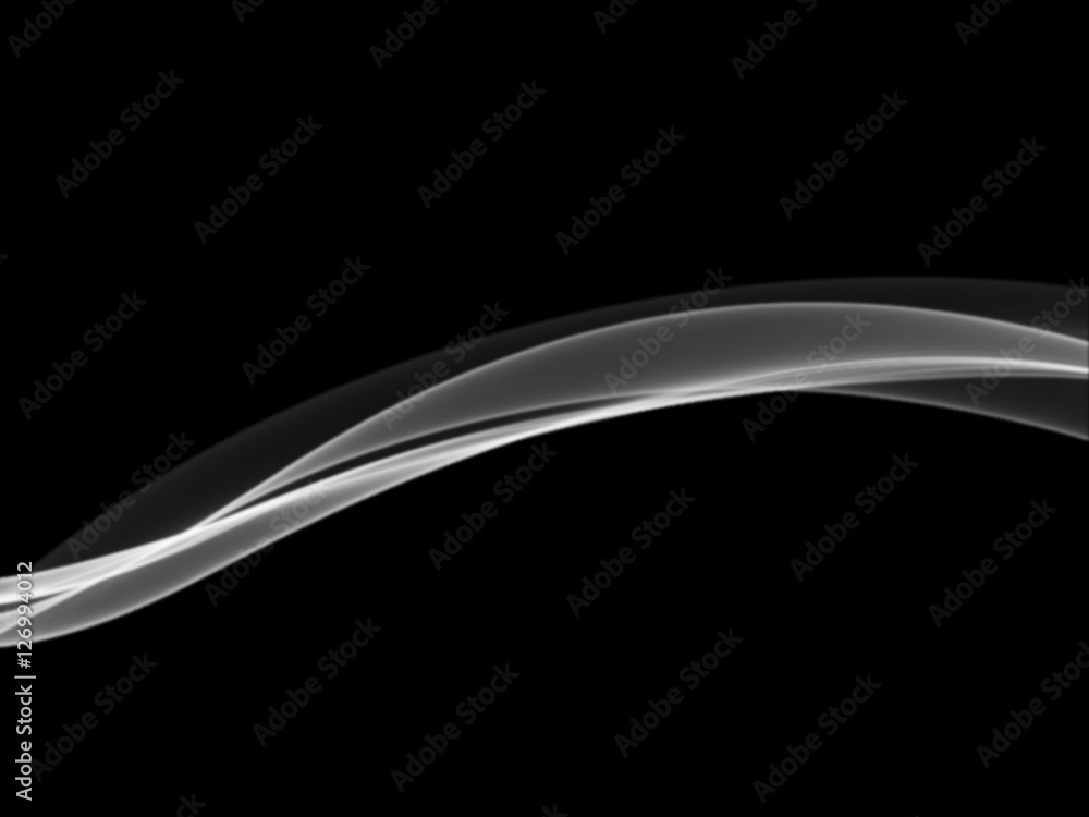 abstract white flame smoke frame over black background with copyspace ...