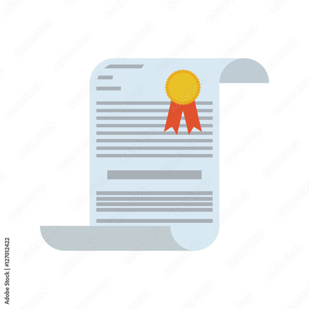 Diploma icon. Graduation university education and school theme ...