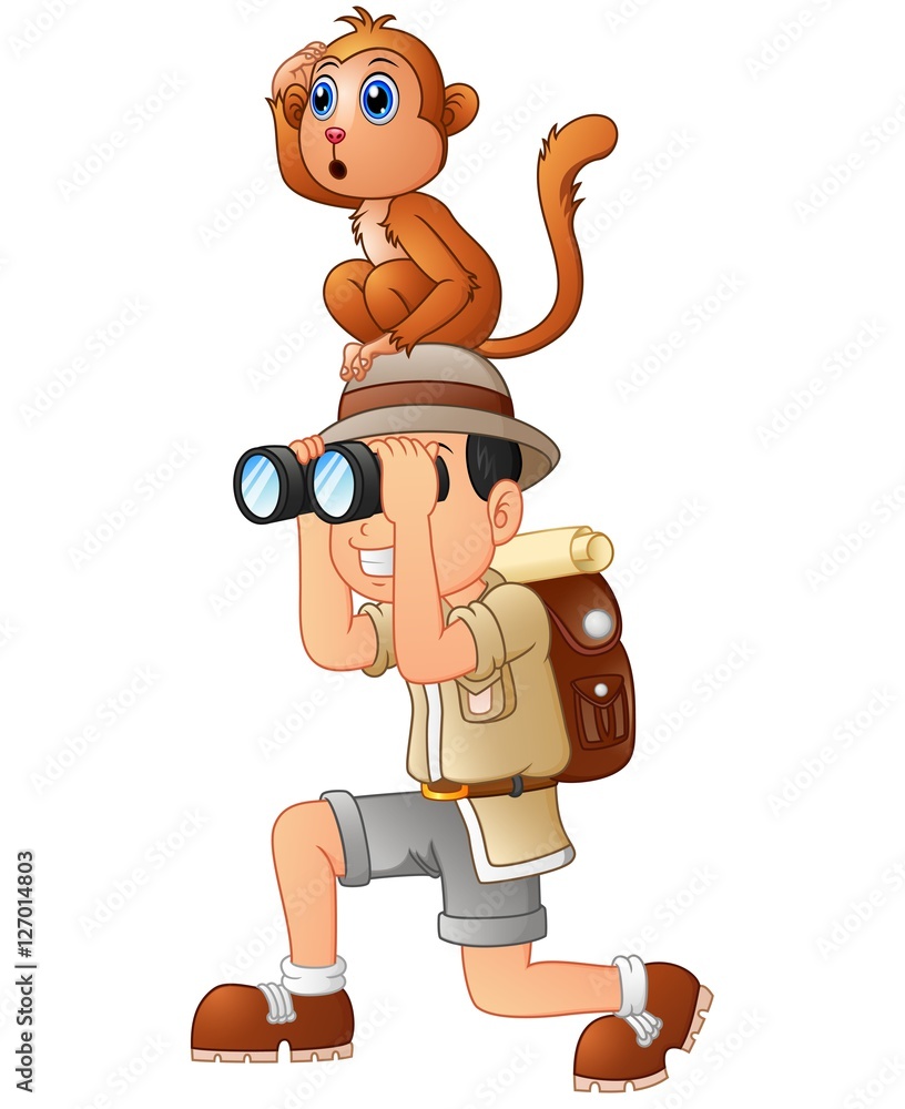 Boy Monkey Cartoon