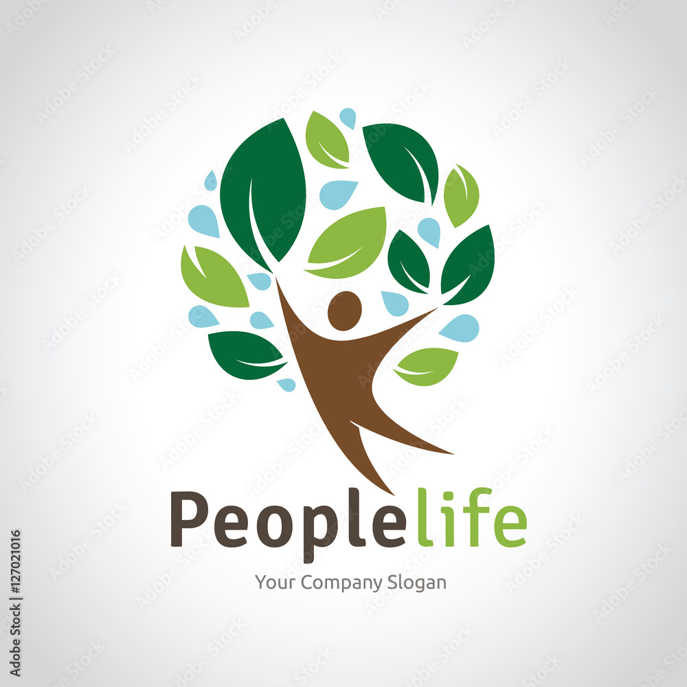 People Life logo, people logo, Creative logo design template. Stock ...