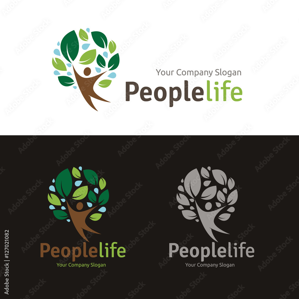 People Life logo, people logo, Creative logo design template. Stock ...