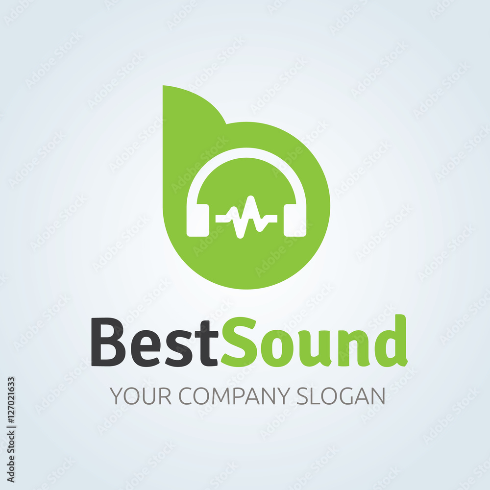 B letter logo, best sound logo template. Stock Vector | Adobe Stock