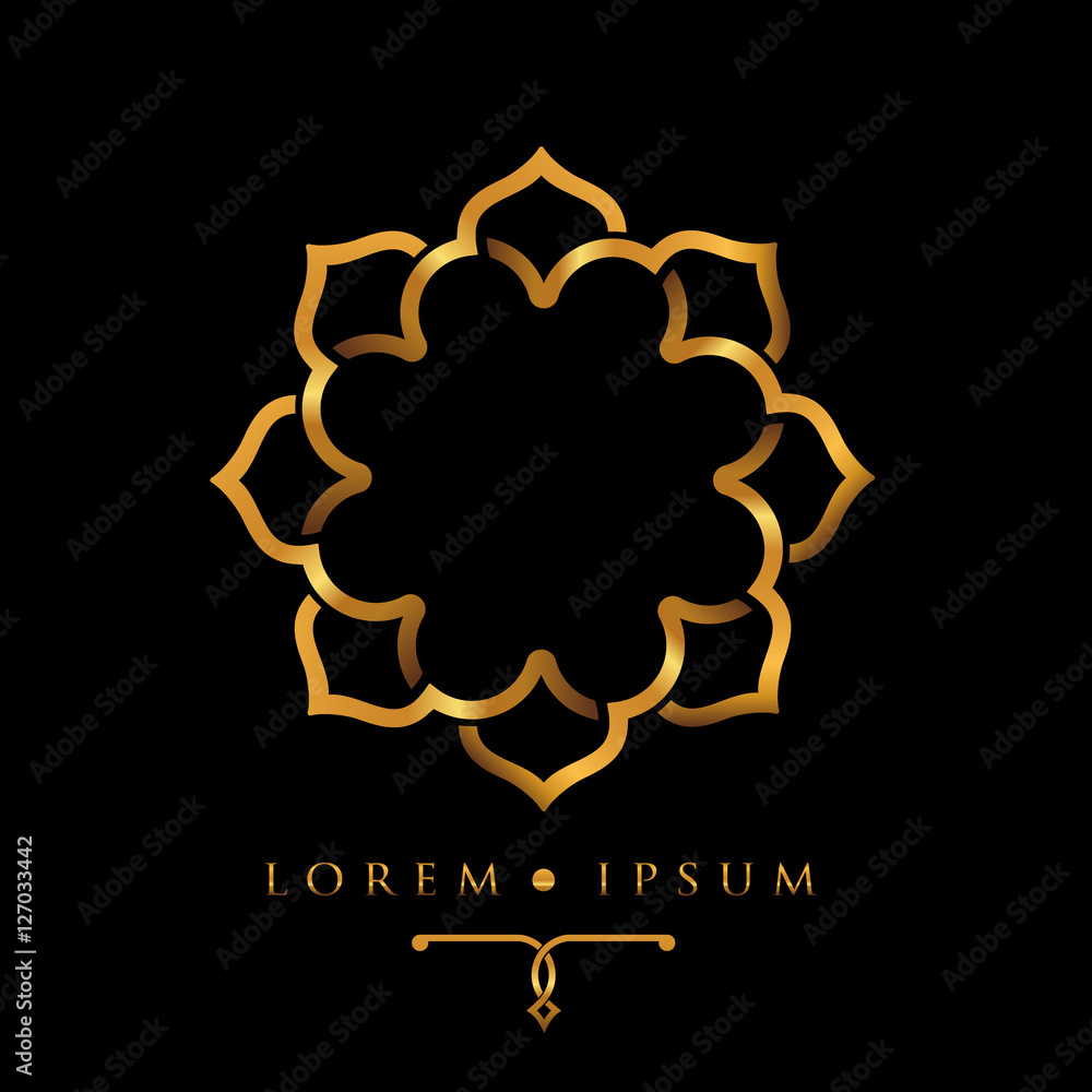 oriental geometric design arabic pattern logo template. Stock Vector ...
