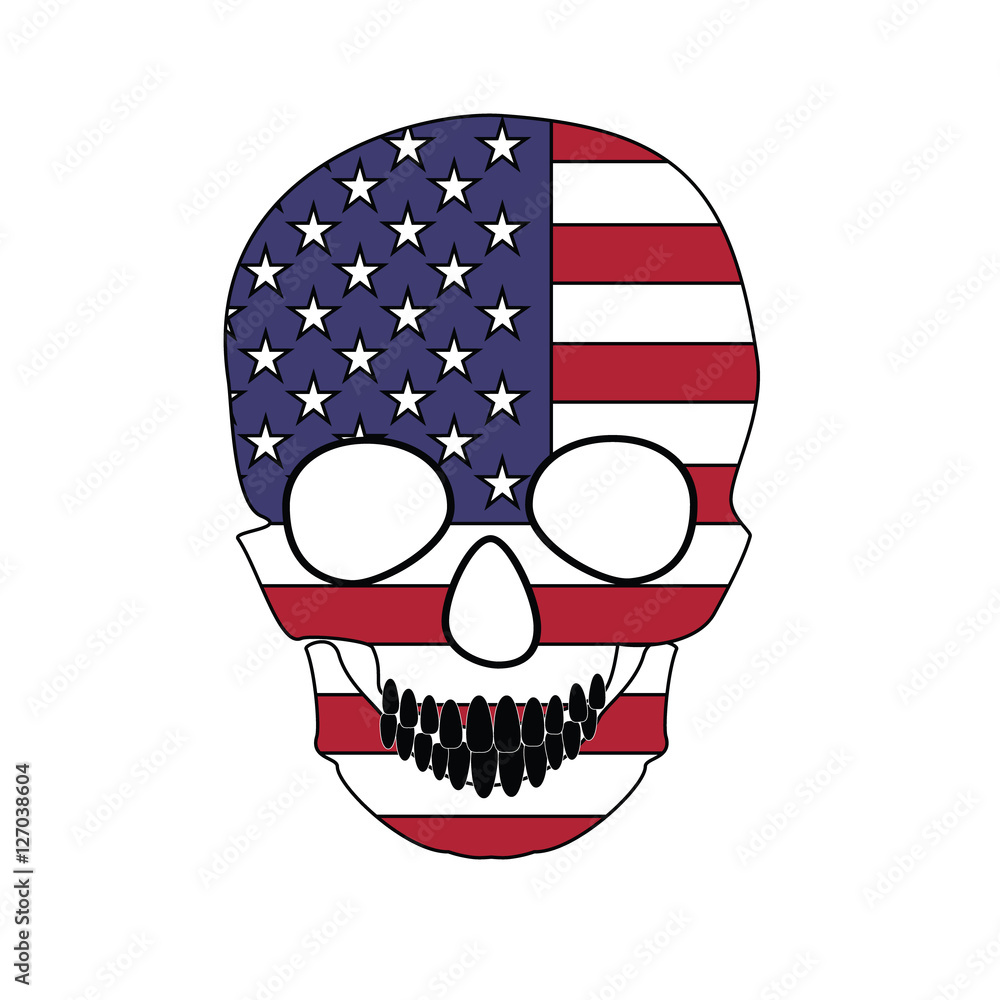 Skull flag Stock Vector | Adobe Stock