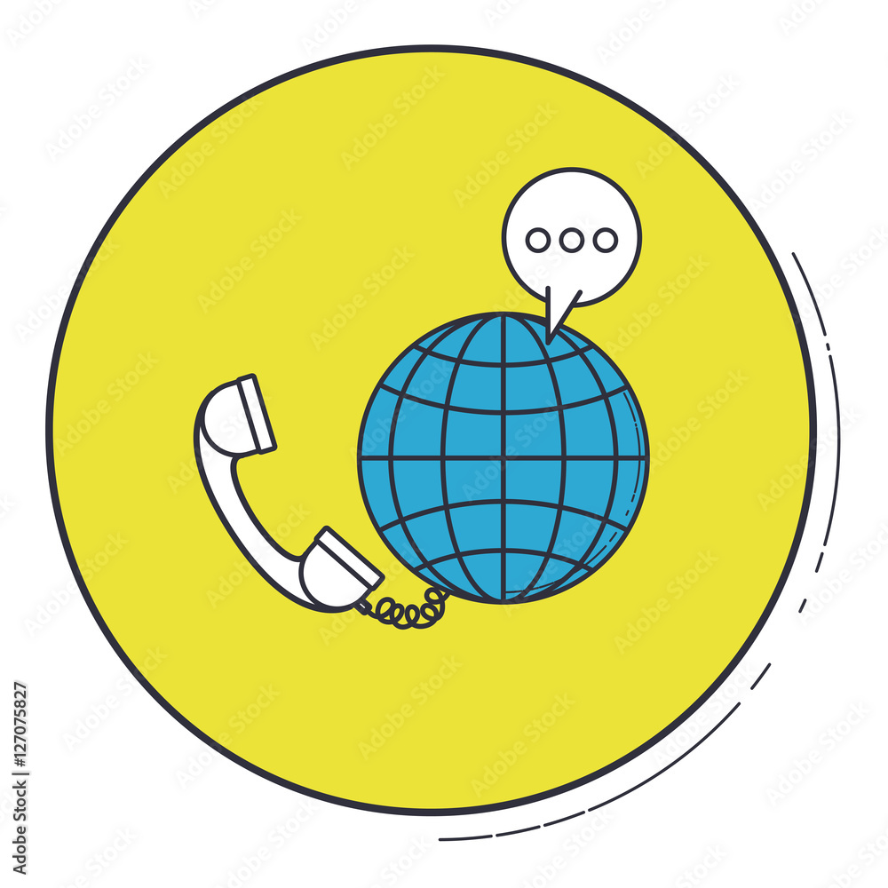 Global icon. Social media multimedia app communication and digital ...