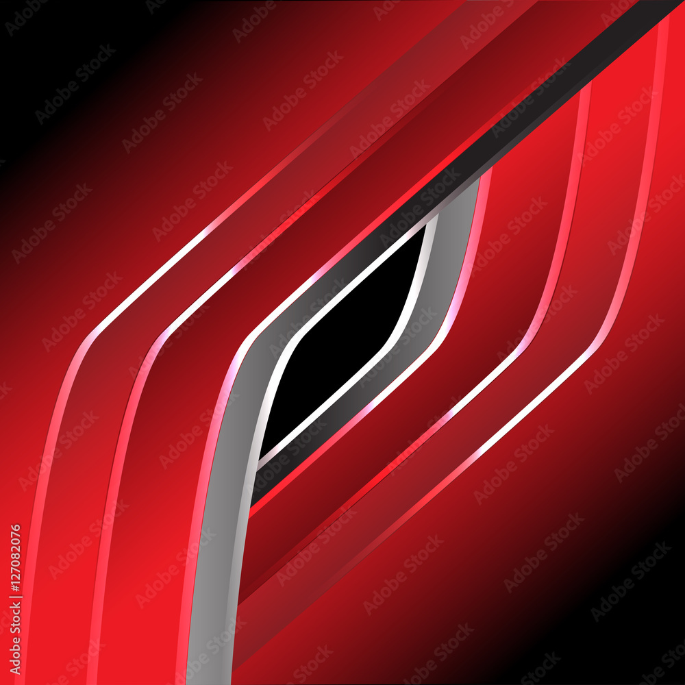 Abstract red metal modern design background vector illustration. Stock ...