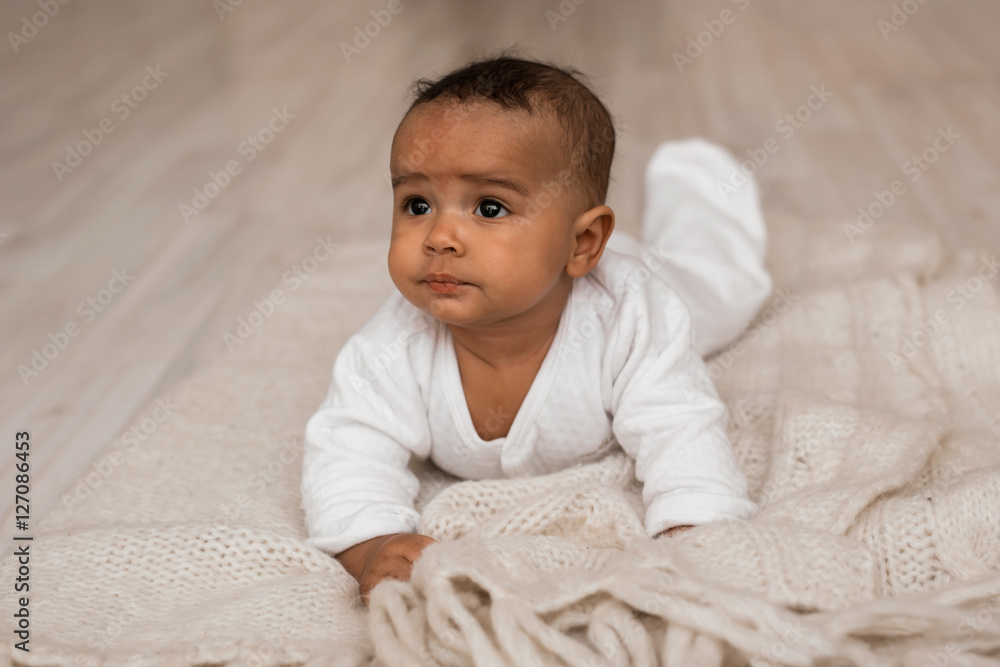 Cute Biracial Baby Boy