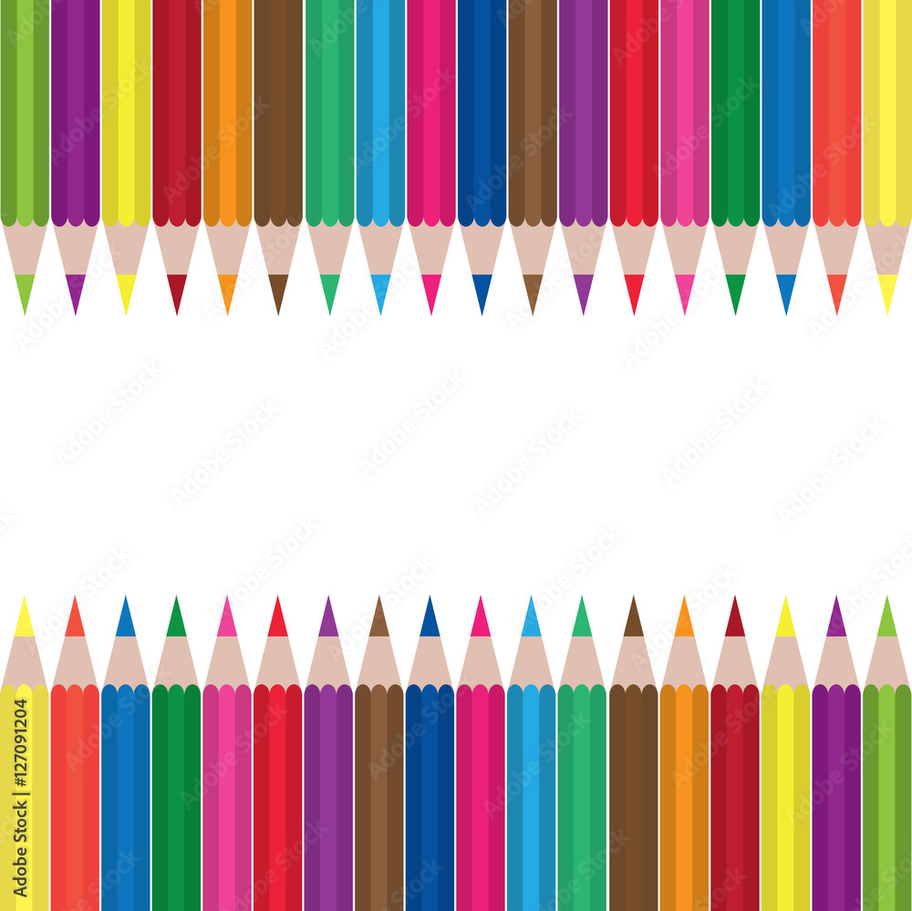 Renkli kalem seti Stock Vector | Adobe Stock