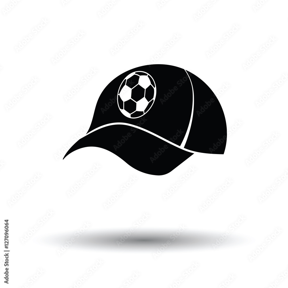 Football fans cap icon Stock Vector | Adobe Stock