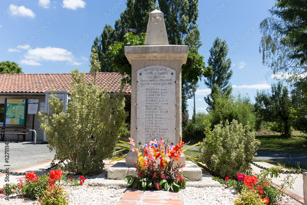 French war memorial Stock Photo | Adobe Stock