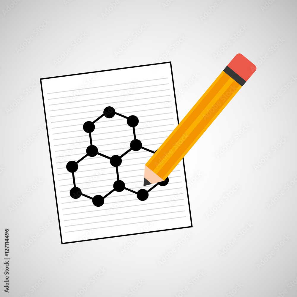science laboratory molecule structure drawing graphic vector ...