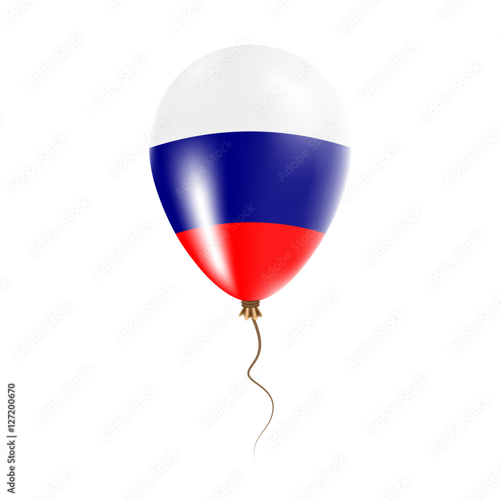 Russian Federation balloon with flag. Bright Air Ballon in the Country ...