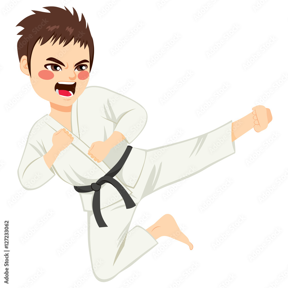 Karate Jump Kick Kid