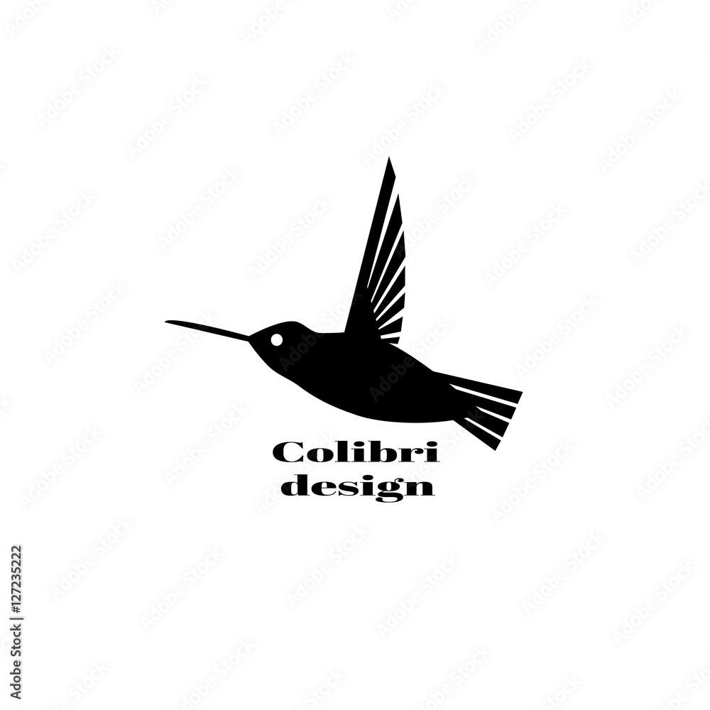 Colibri logo. Colibri logo design template. Vector illustration for ...