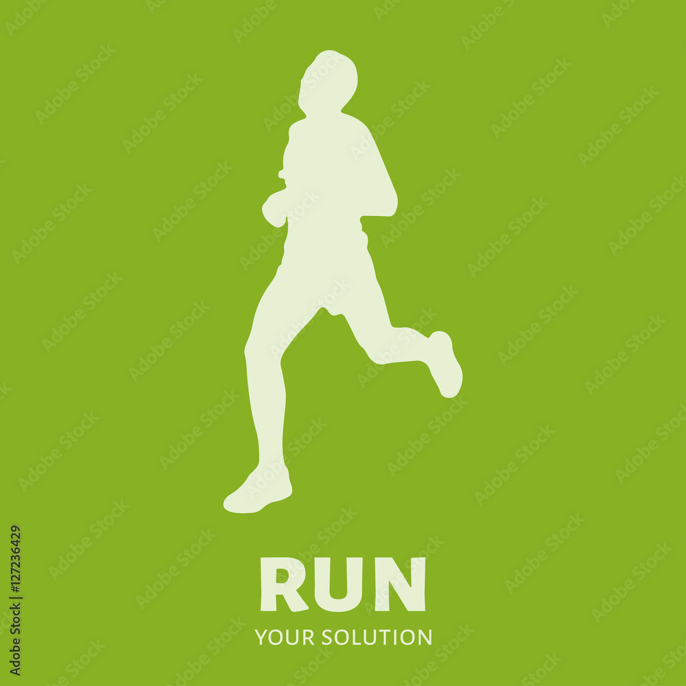 Runner vector logo. Brand's logo in the form of a runner Stock Vector ...