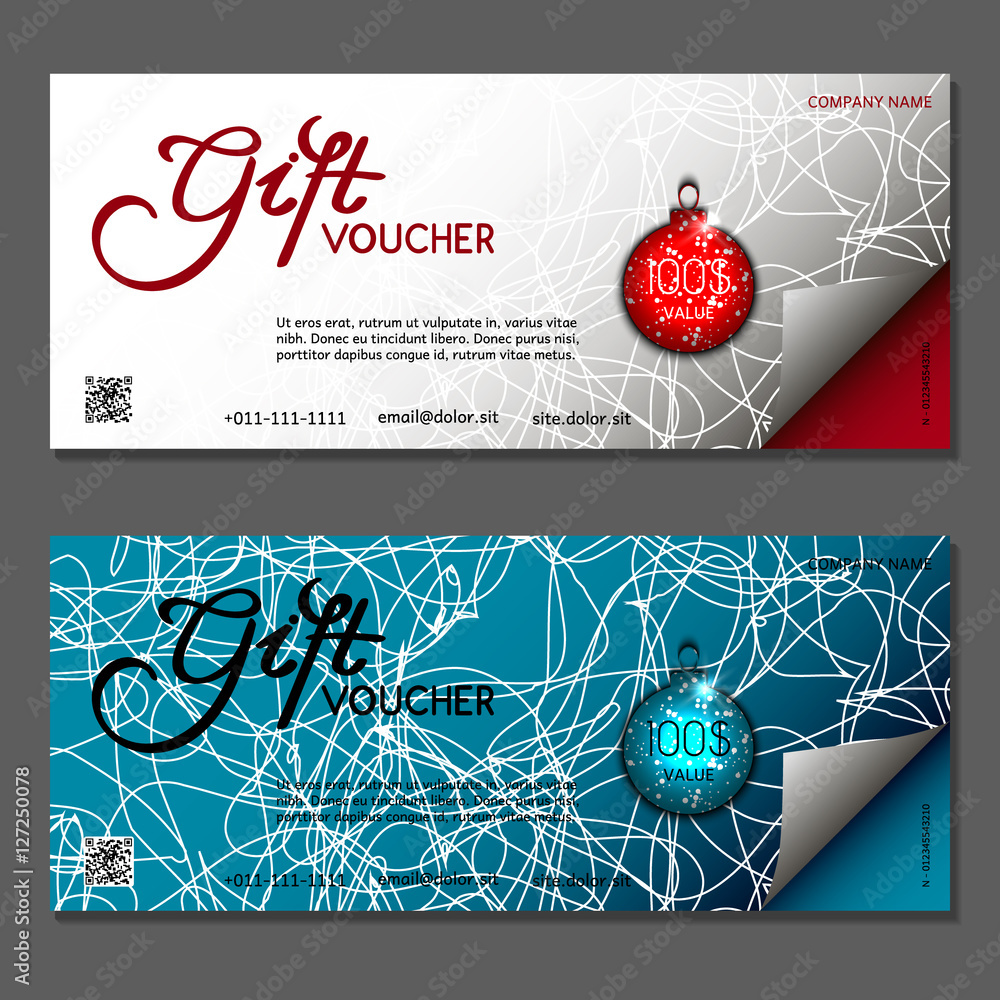 Gift voucher. Vector, illustration. Stock Vector | Adobe Stock