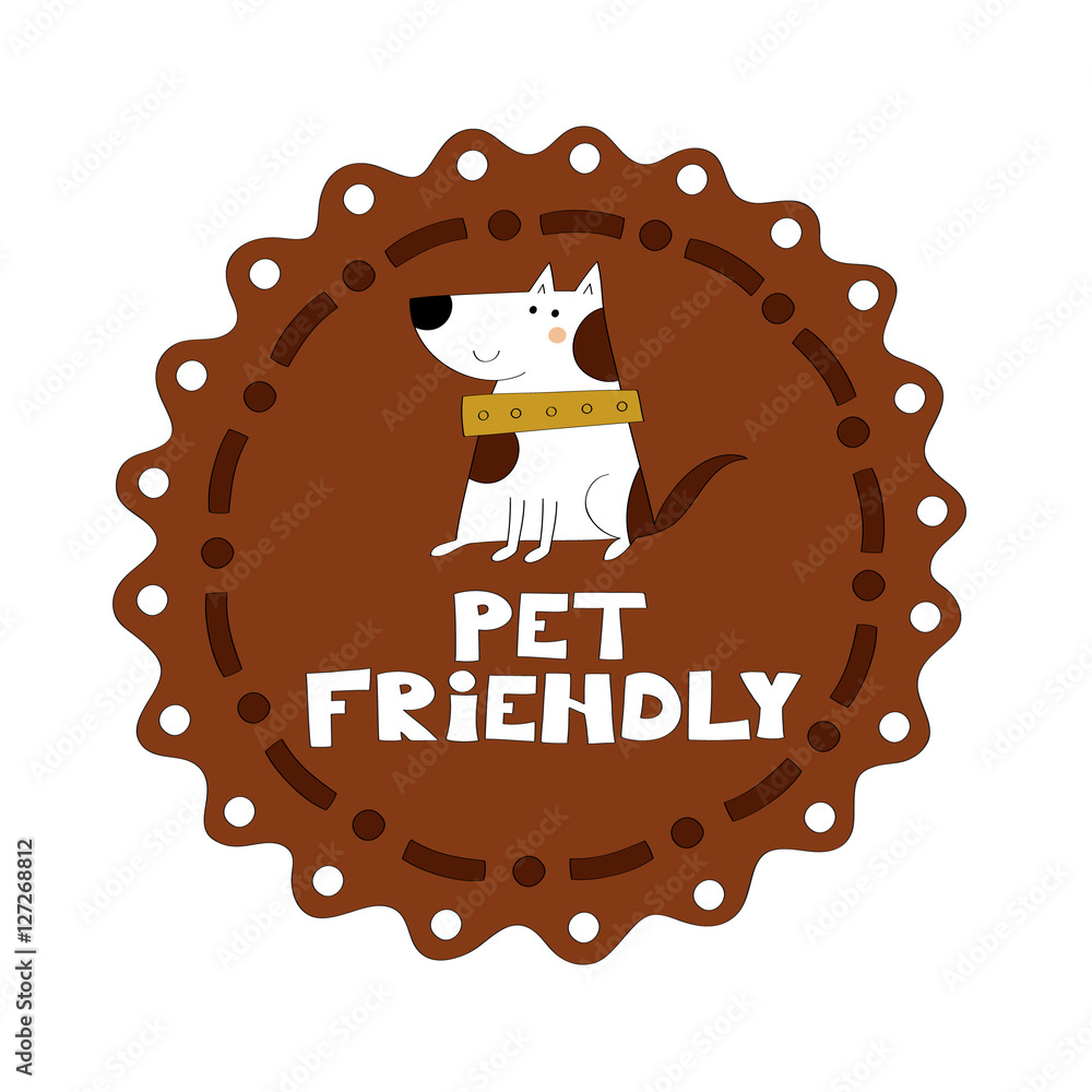 Pet friendly vector illustration Stock Vector | Adobe Stock